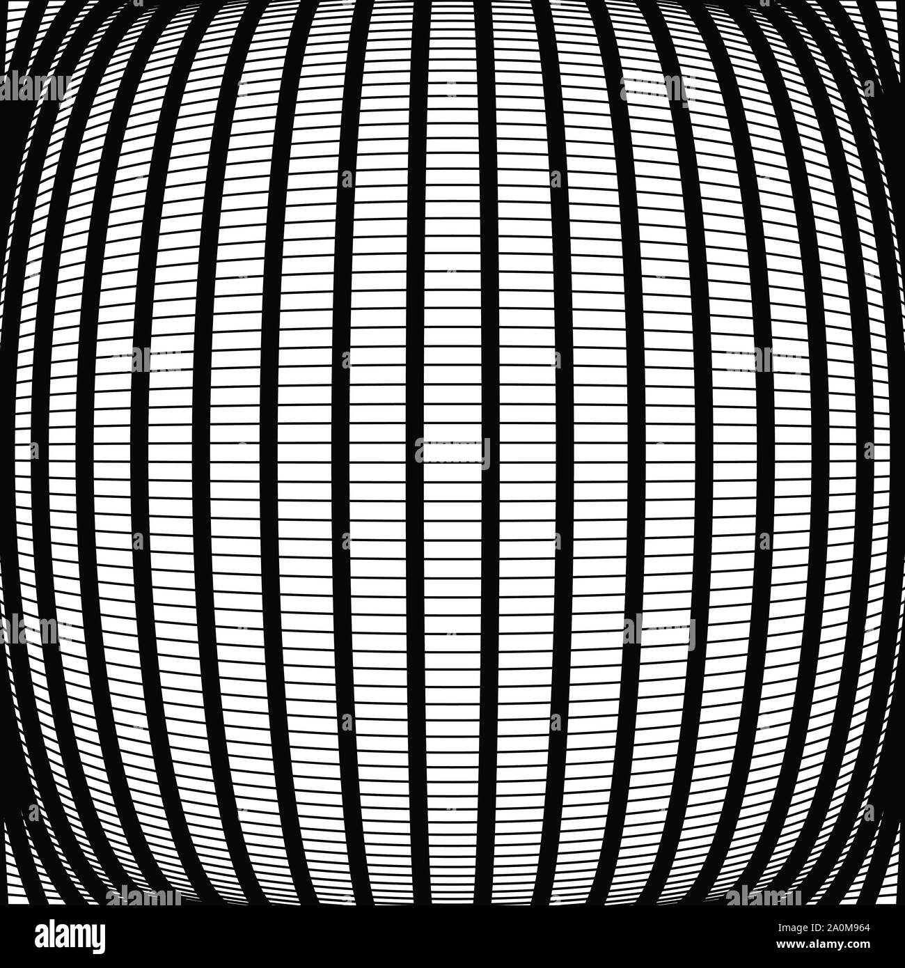 3D circular burst. Convex globe, sphere, orb distort. Inflate design ...