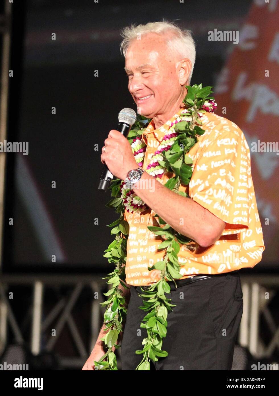 September 19, 2019 -Honolulu Mayor Kirk Caldwell during the Hawaii Five ...