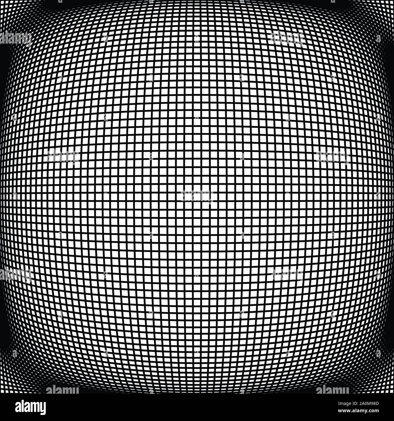 3D circular burst. Convex globe, sphere, orb distort. Inflate design ...