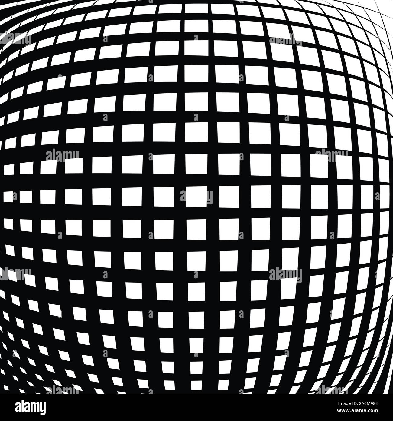 3D circular burst. Convex globe, sphere, orb distort. Inflate design ...