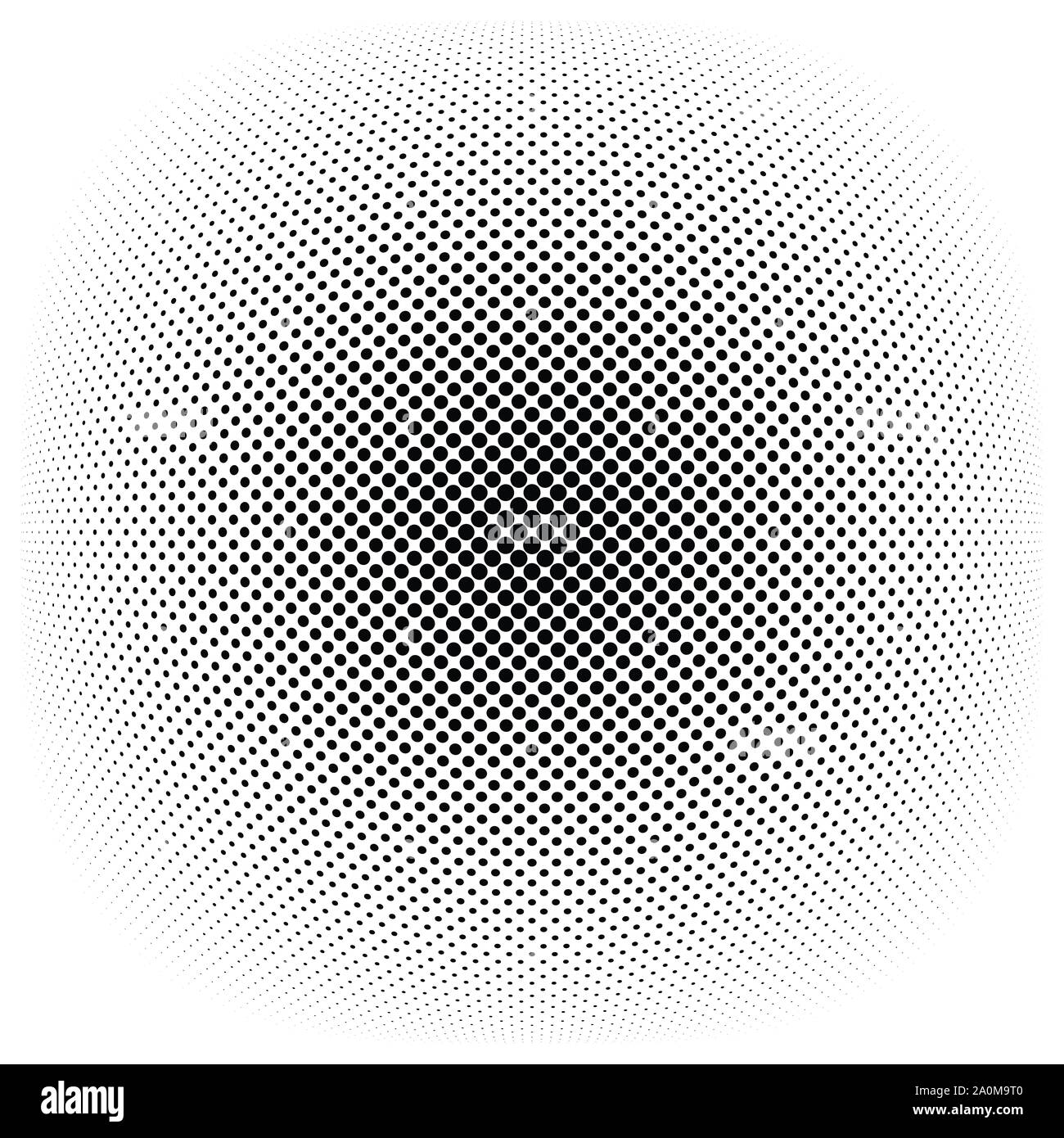 Half-tone dots, circles, dotted element. Sphere, orb or globe ...