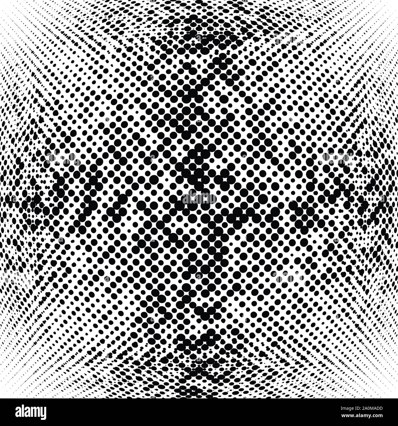 Half-tone dots. Dotted, circles pattern. Sphere, orb or globe ...