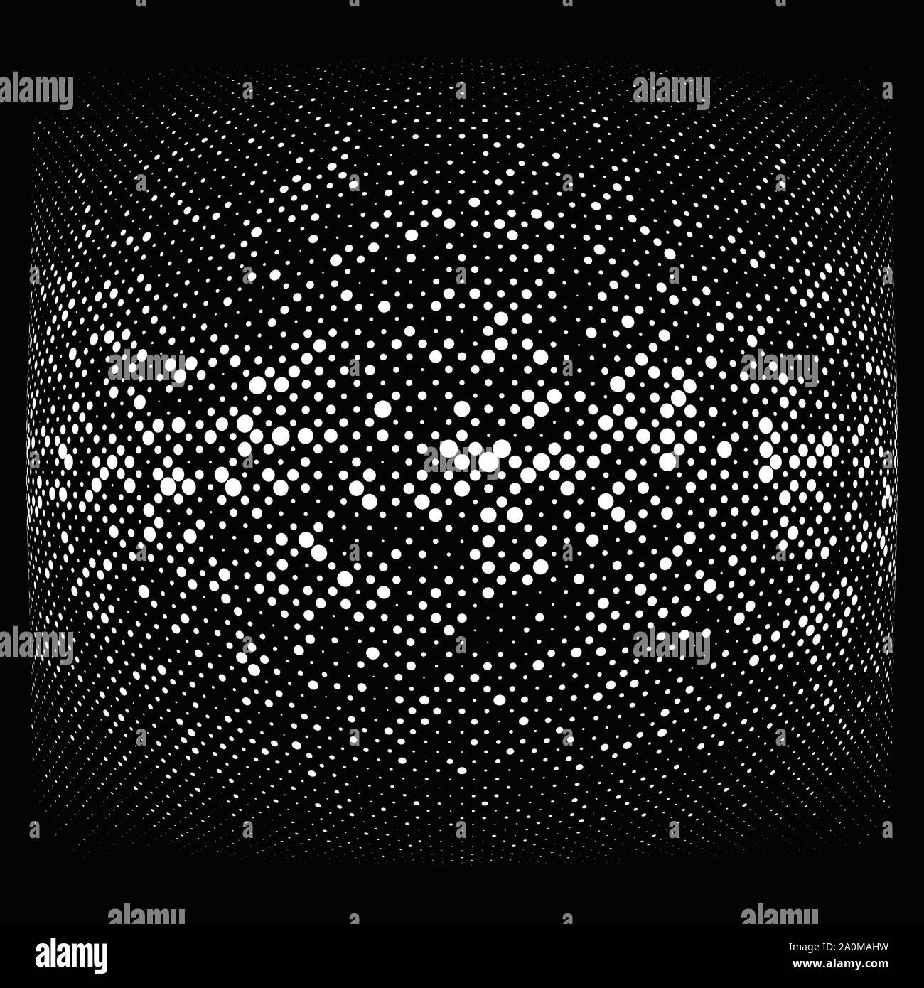 Half-tone dots. Dotted, circles pattern. Sphere, orb or globe ...