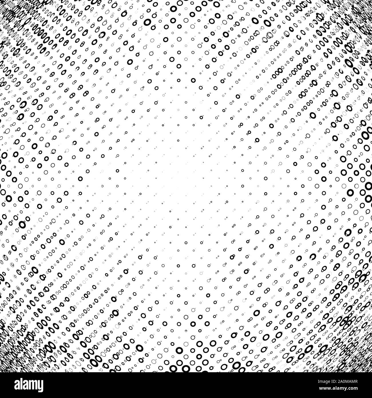 Half-tone dots. Dotted, circles pattern. Sphere, orb or globe ...