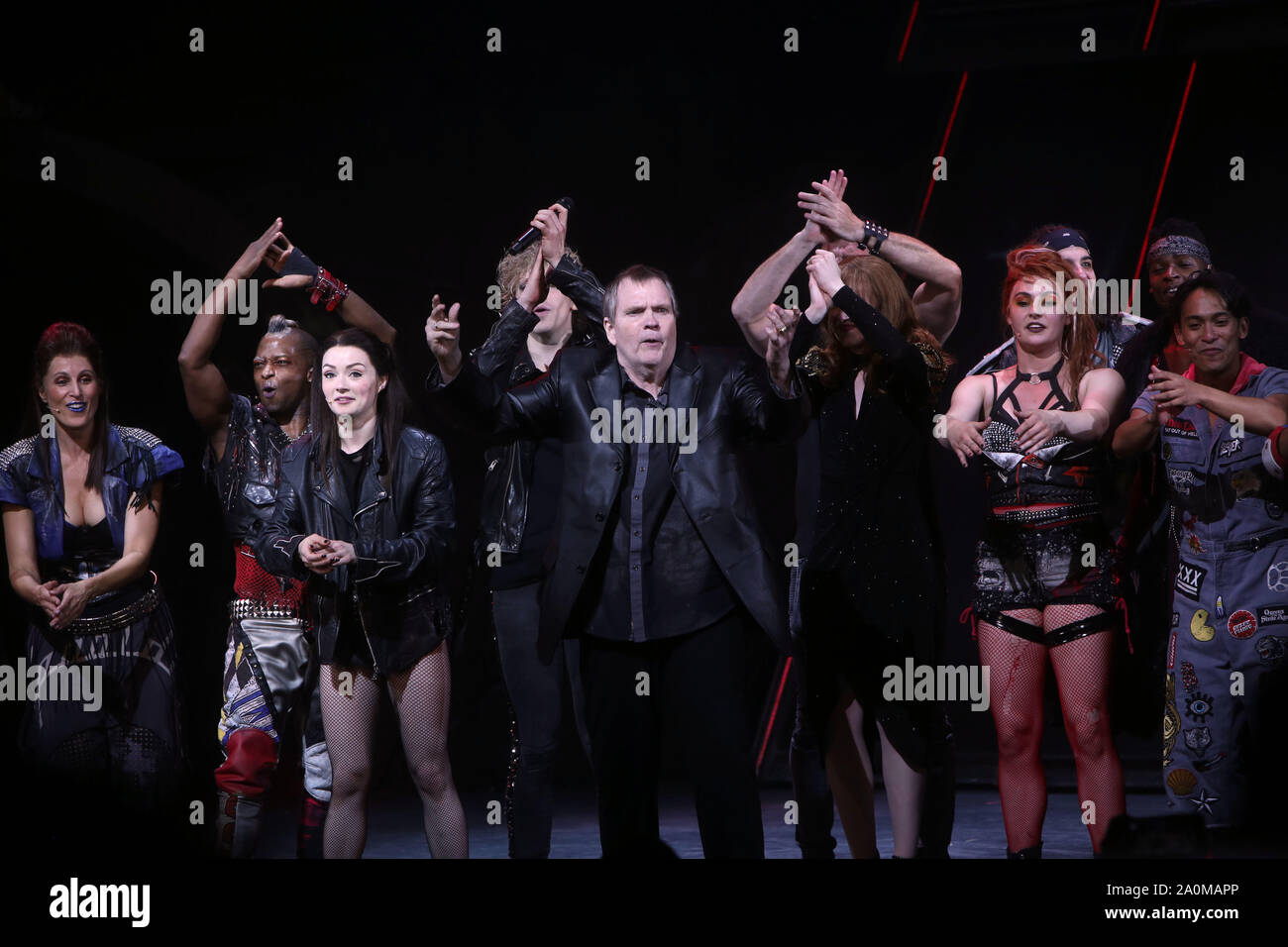 Meat Loaf joined the cast of Bat Out Of Hell The Musical on stage ...