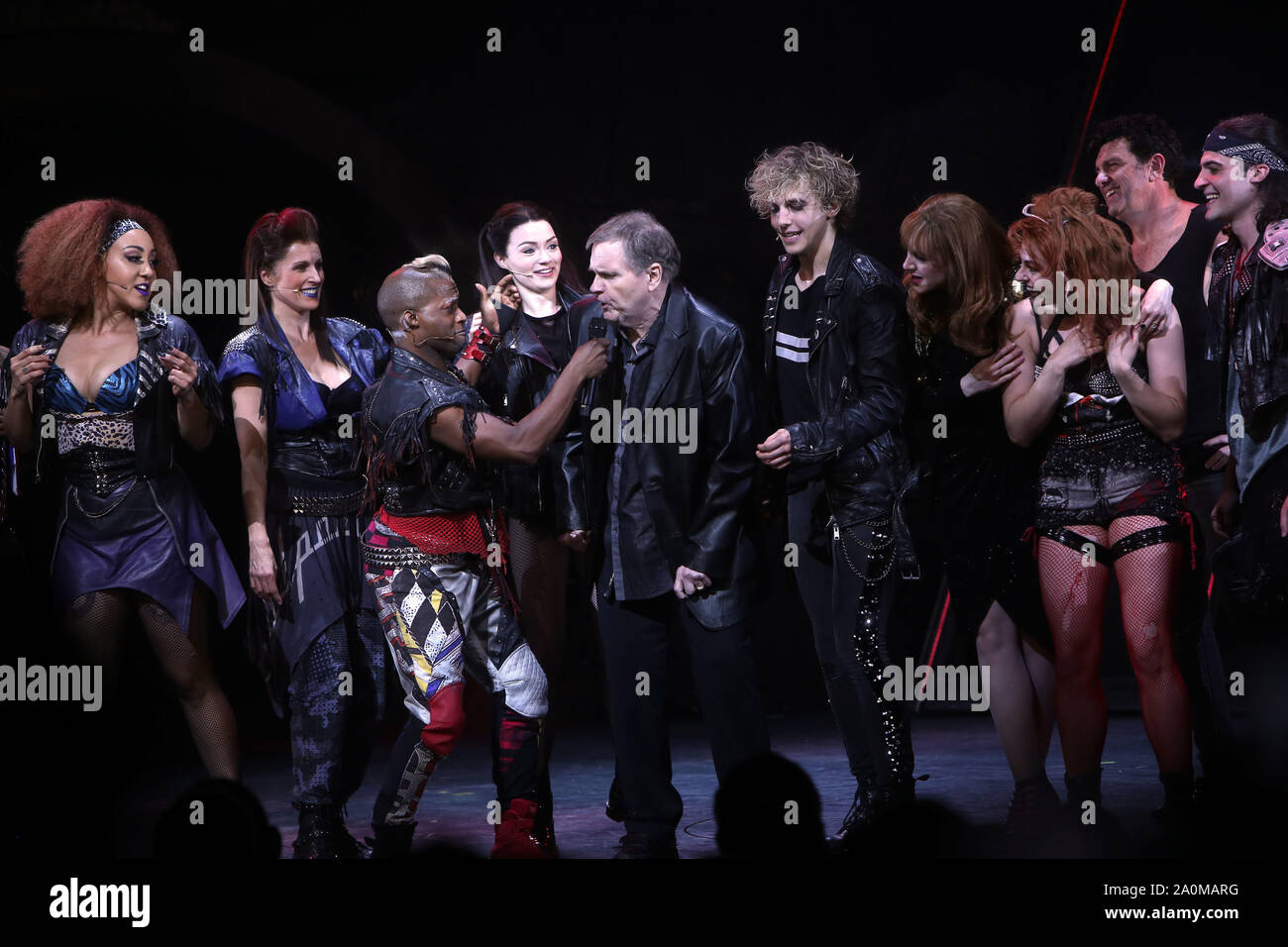 Meat Loaf joined the cast of Bat Out Of Hell The Musical on stage ...