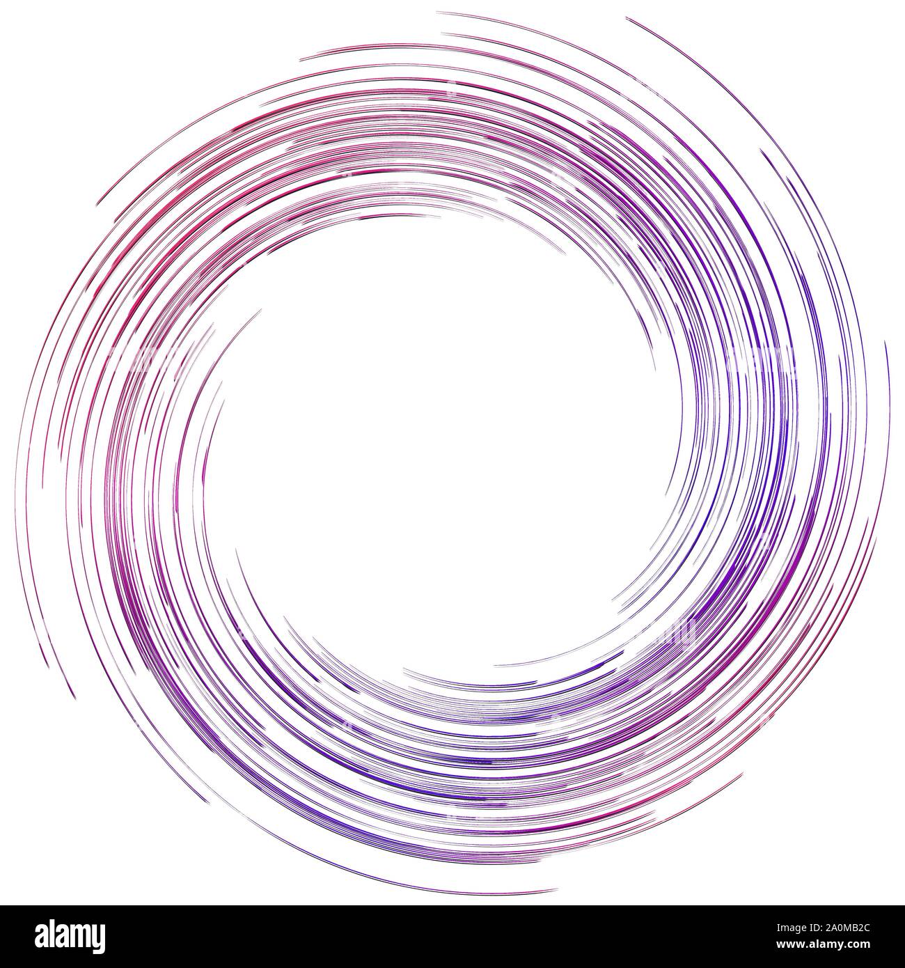 Abstract spiral, twist. Radial swirl, twirl curvy, wavy lines element ...