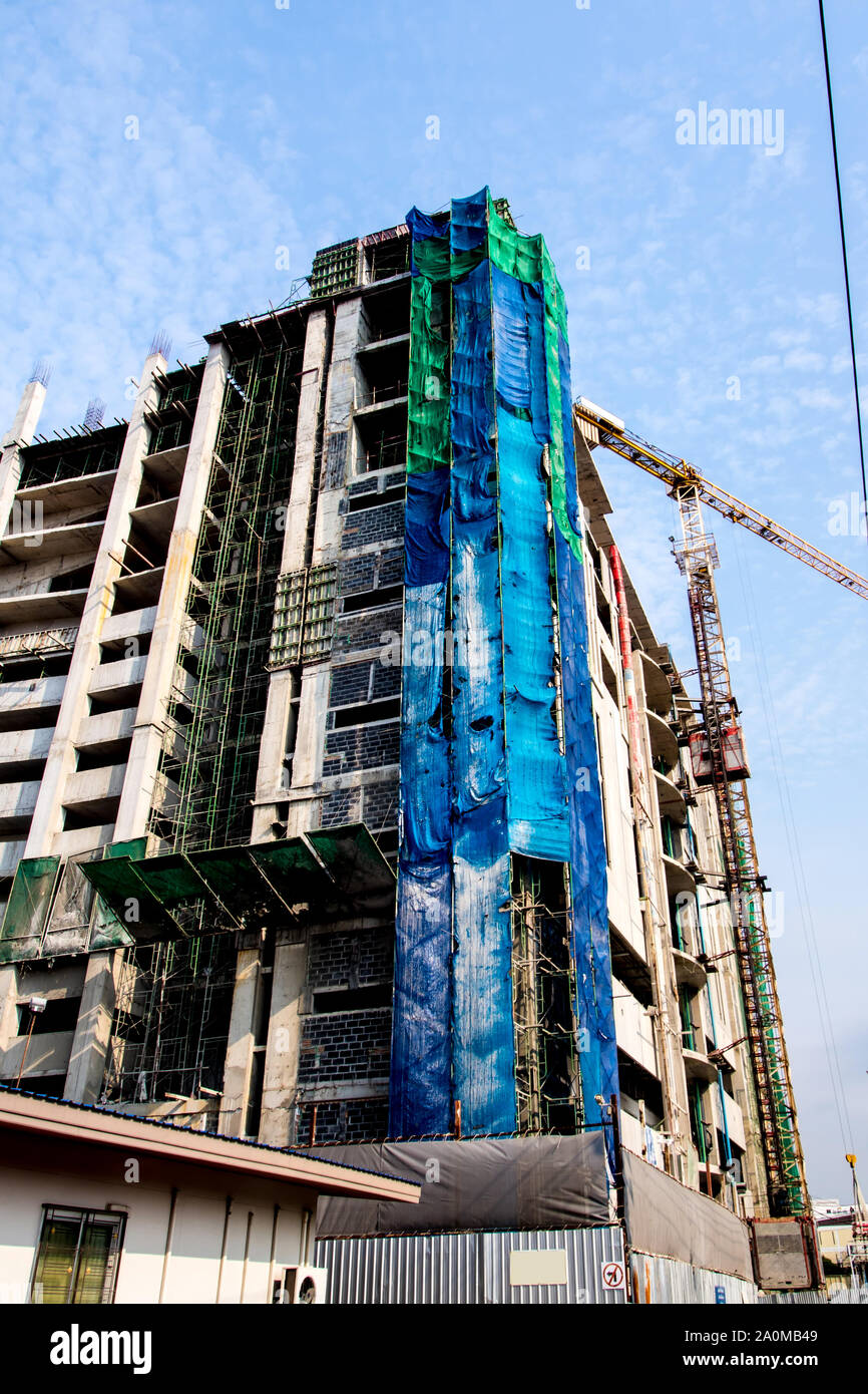 The high-rise building under construction Stock Photo - Alamy