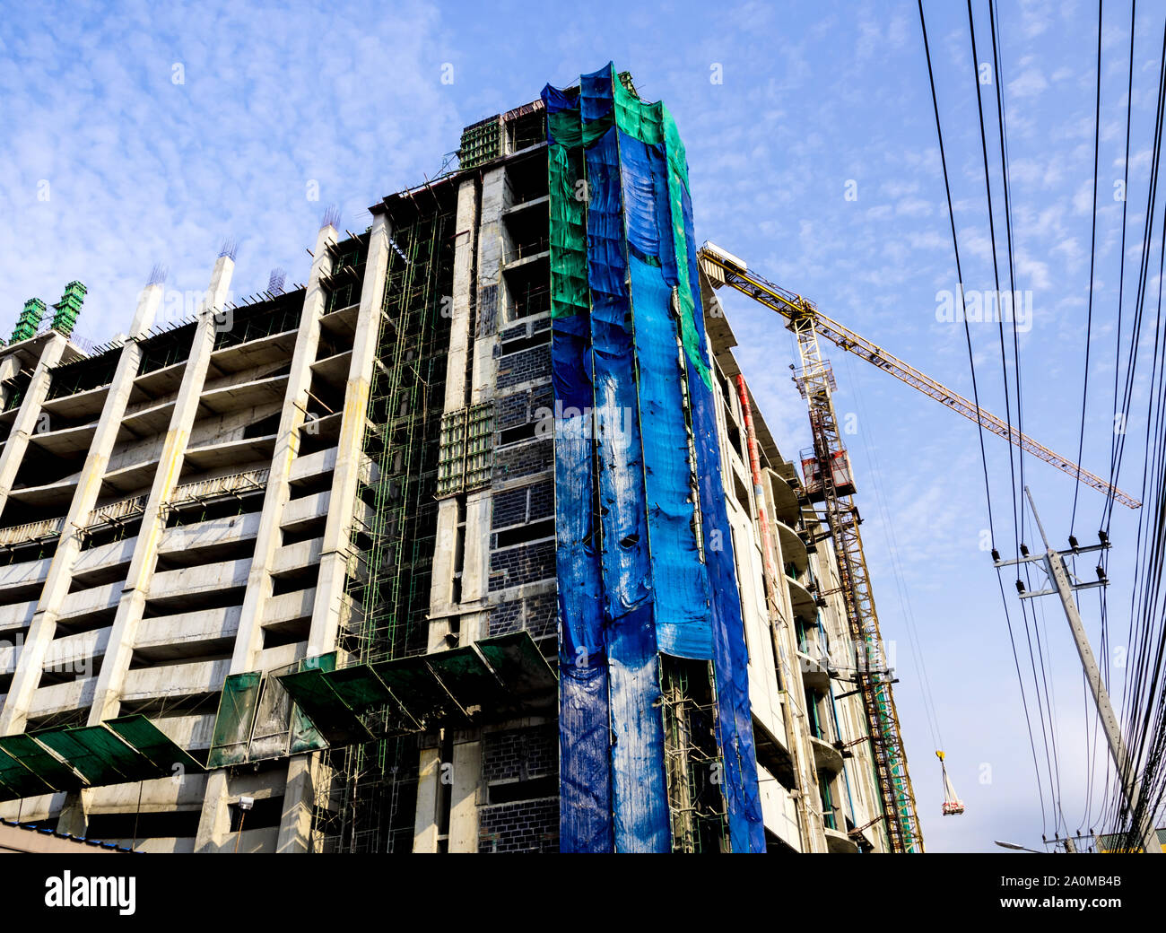 The high-rise building under construction Stock Photo - Alamy