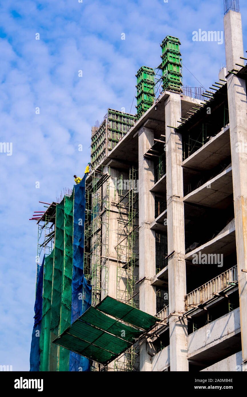 The high-rise building under construction Stock Photo - Alamy