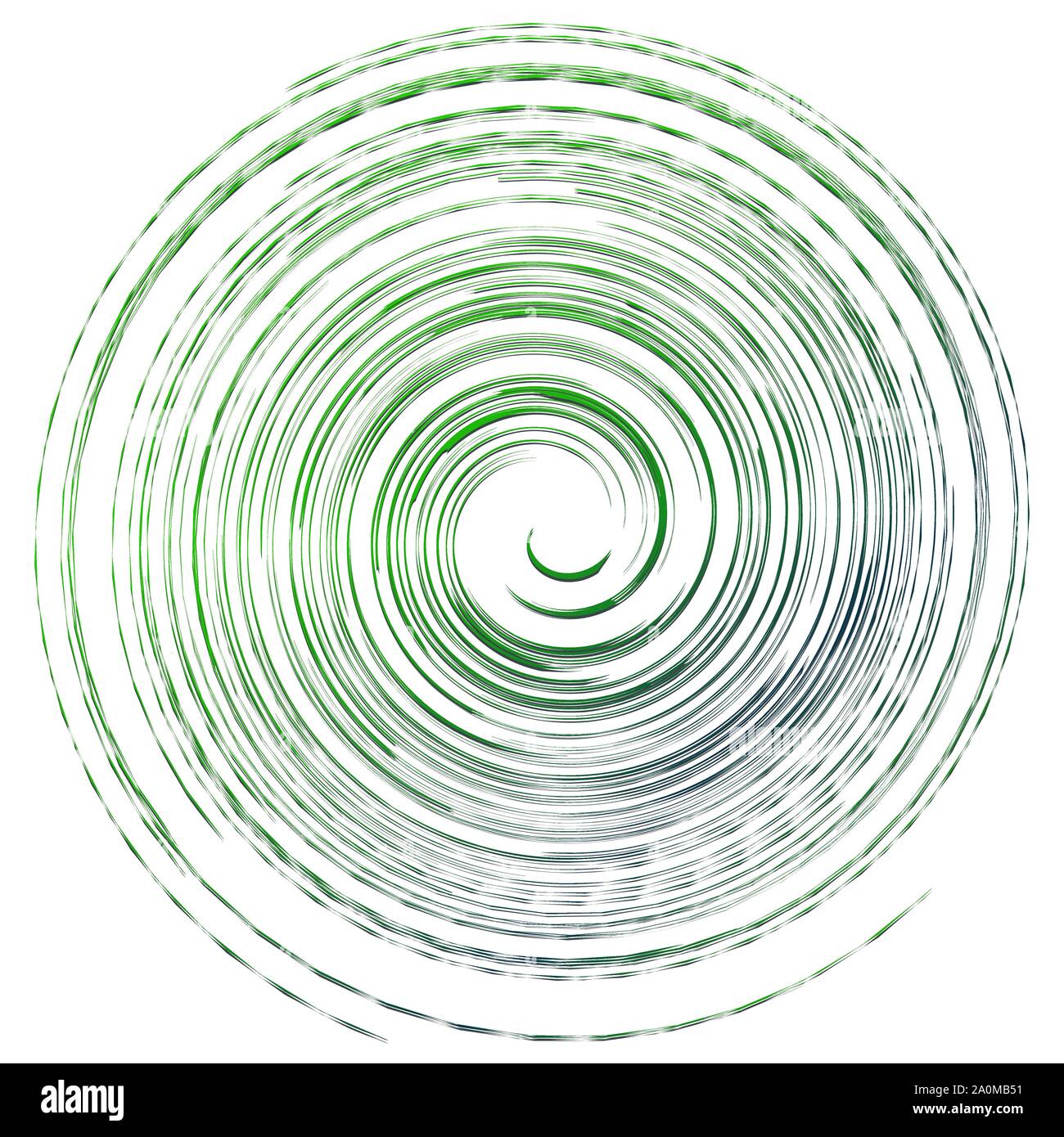 Abstract spiral, twist. Radial swirl, twirl curvy, wavy lines element ...