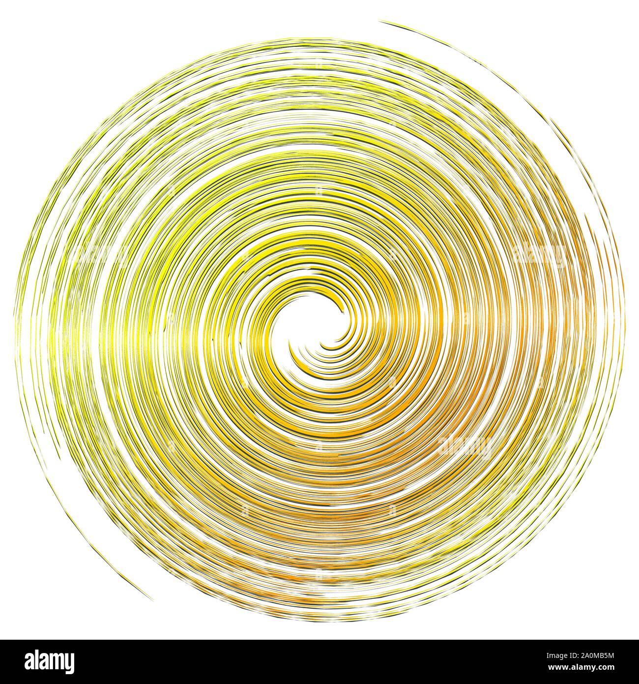 Abstract spiral, twist. Radial swirl, twirl curvy, wavy lines element ...