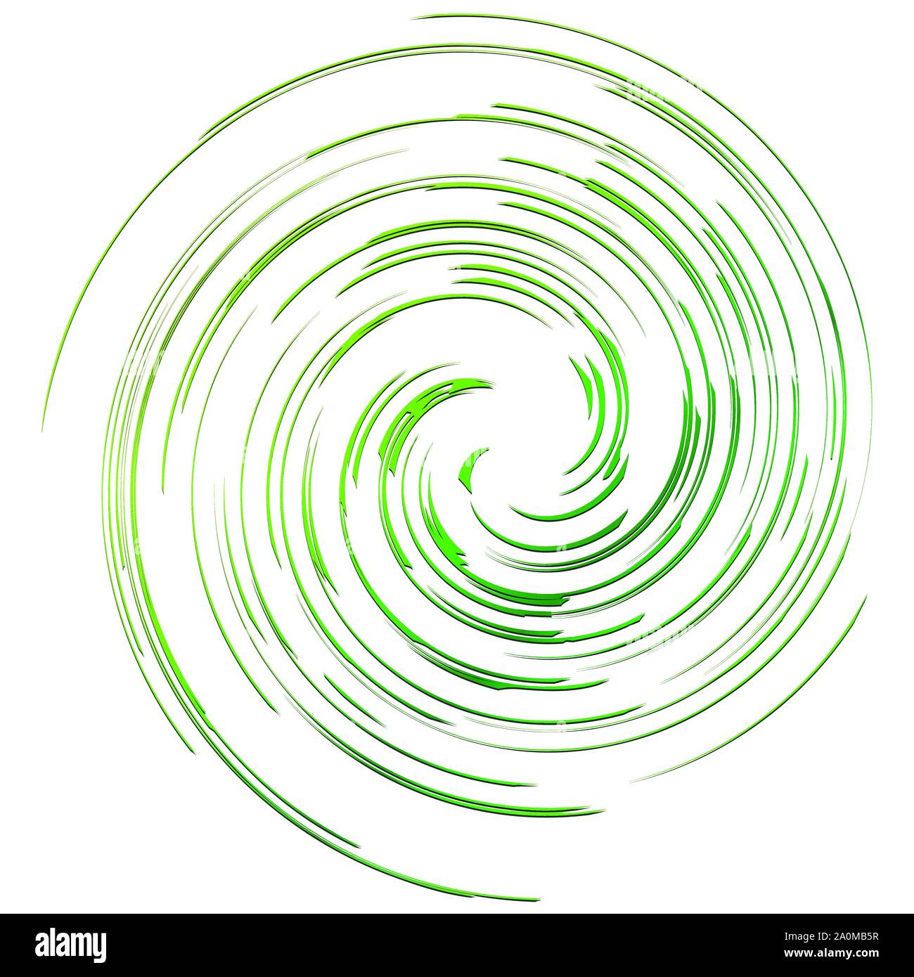 Abstract spiral, twist. Radial swirl, twirl curvy, wavy lines element ...