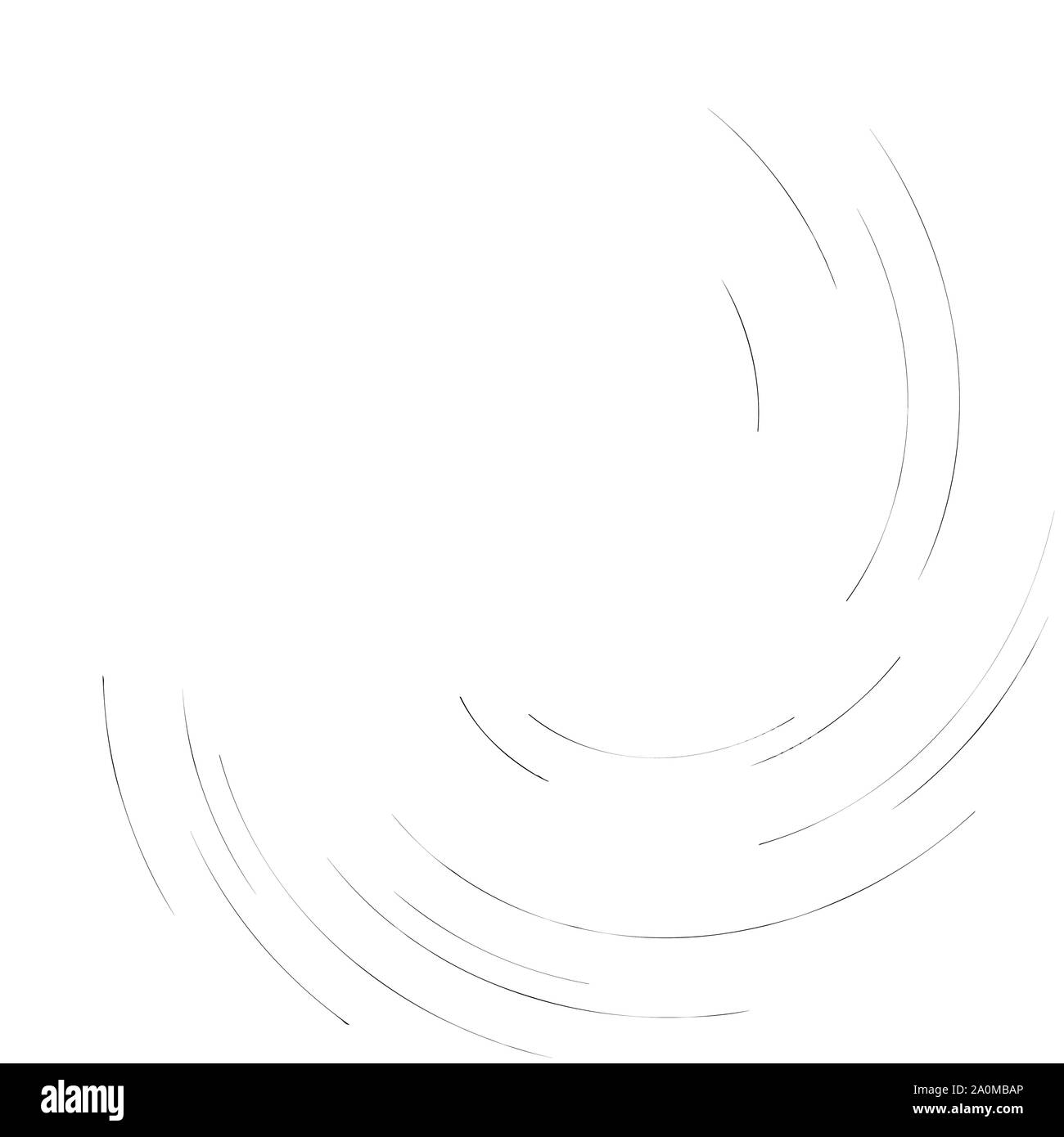 Detailed twirl, spiral element. Whirlpool, whirligig effect. Circular ...