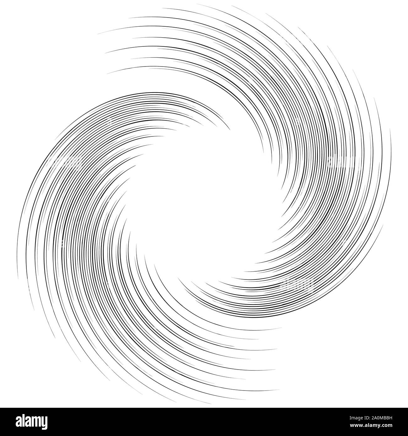 Detailed twirl, spiral element. Whirlpool, whirligig effect. Circular ...