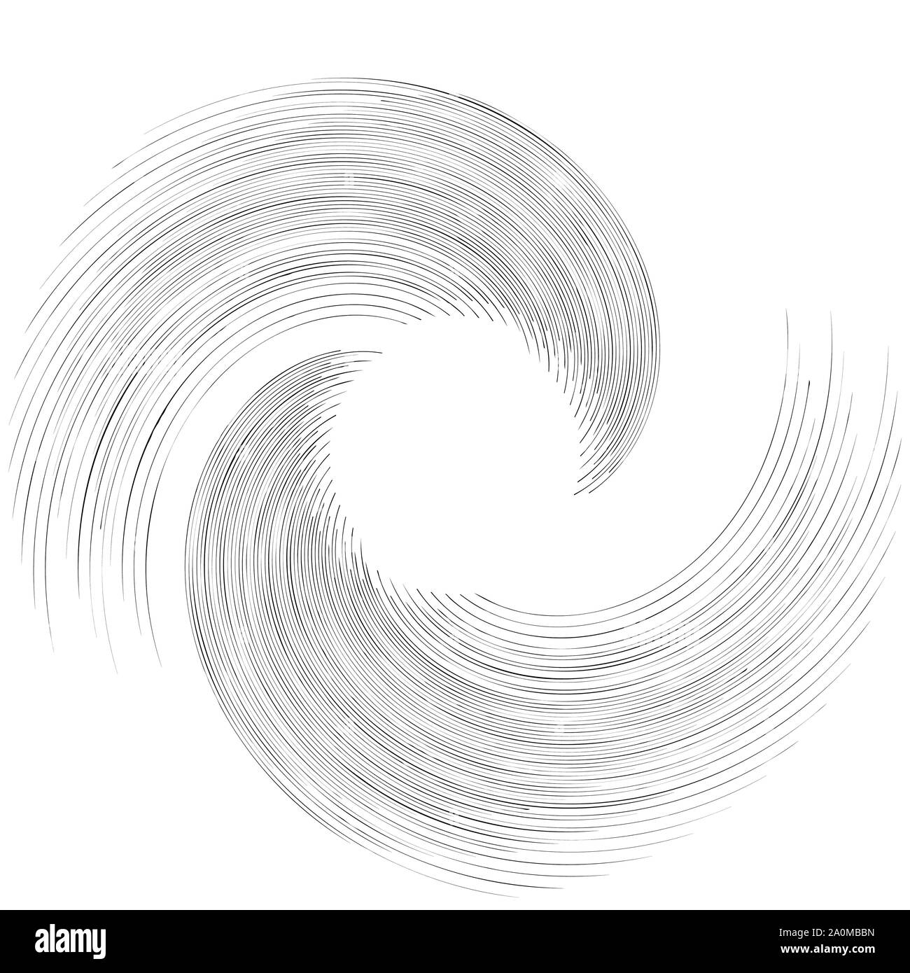 Detailed twirl, spiral element. Whirlpool, whirligig effect. Circular ...