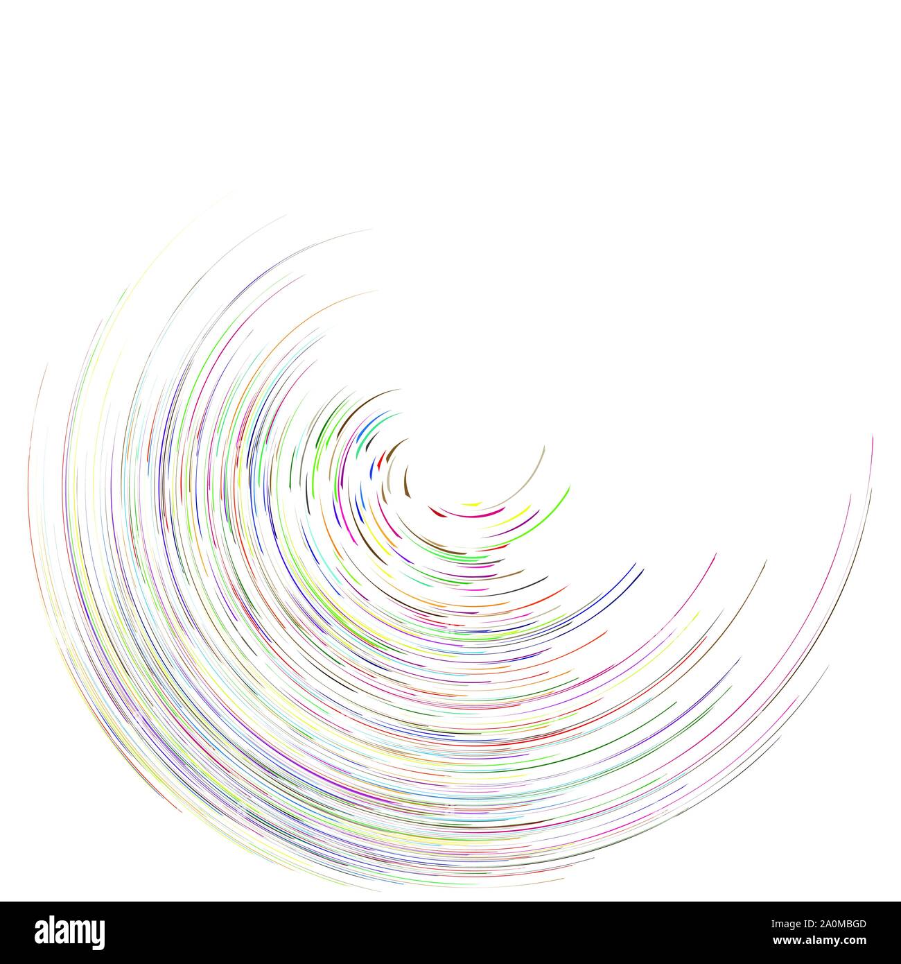 Detailed twirl, spiral element. Whirlpool, whirligig effect. Circular ...