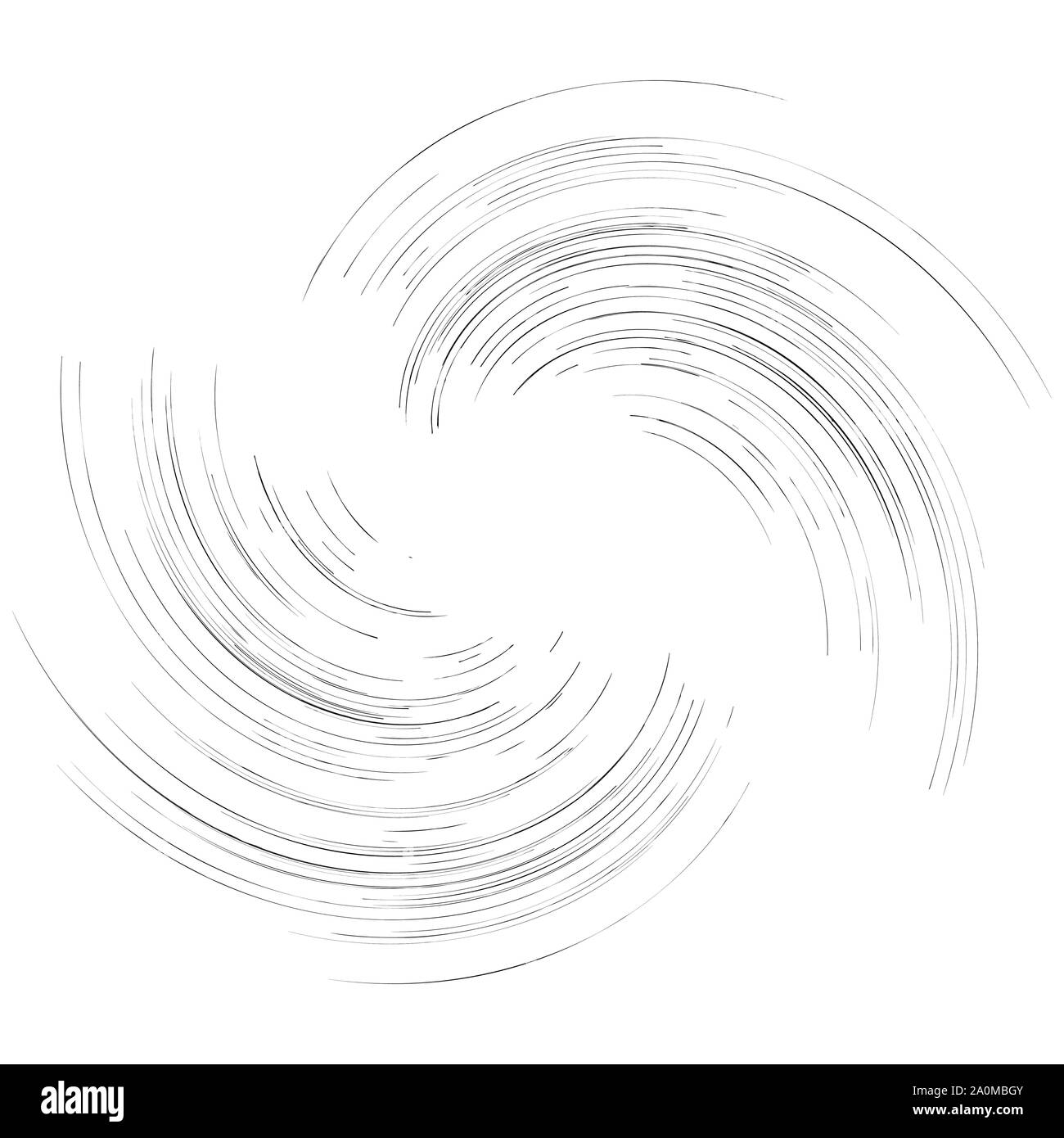 Detailed twirl, spiral element. Whirlpool, whirligig effect. Circular ...