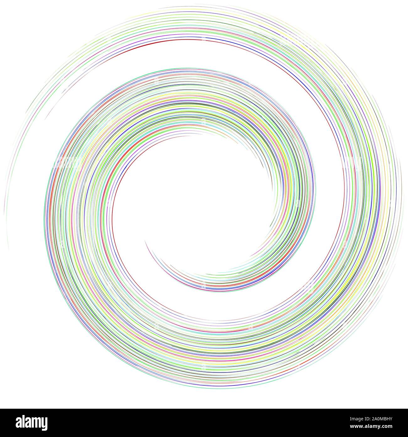 Detailed twirl, spiral element. Whirlpool, whirligig effect. Circular ...