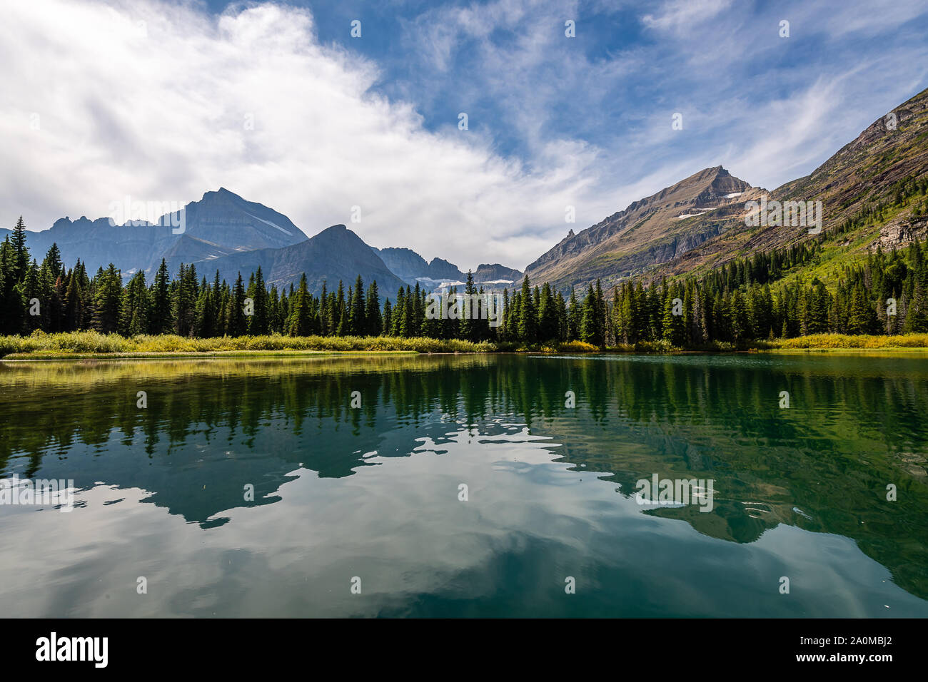 Glacier National Park's Lake Josephine Stock Photo - Alamy
