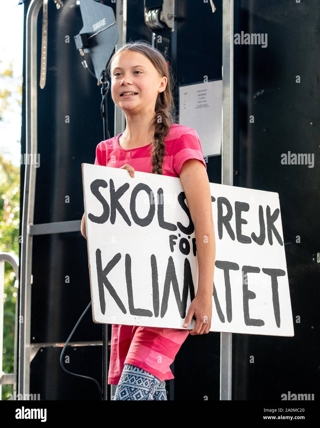Greta thunberg sign 2019 hi-res stock photography and images - Alamy
