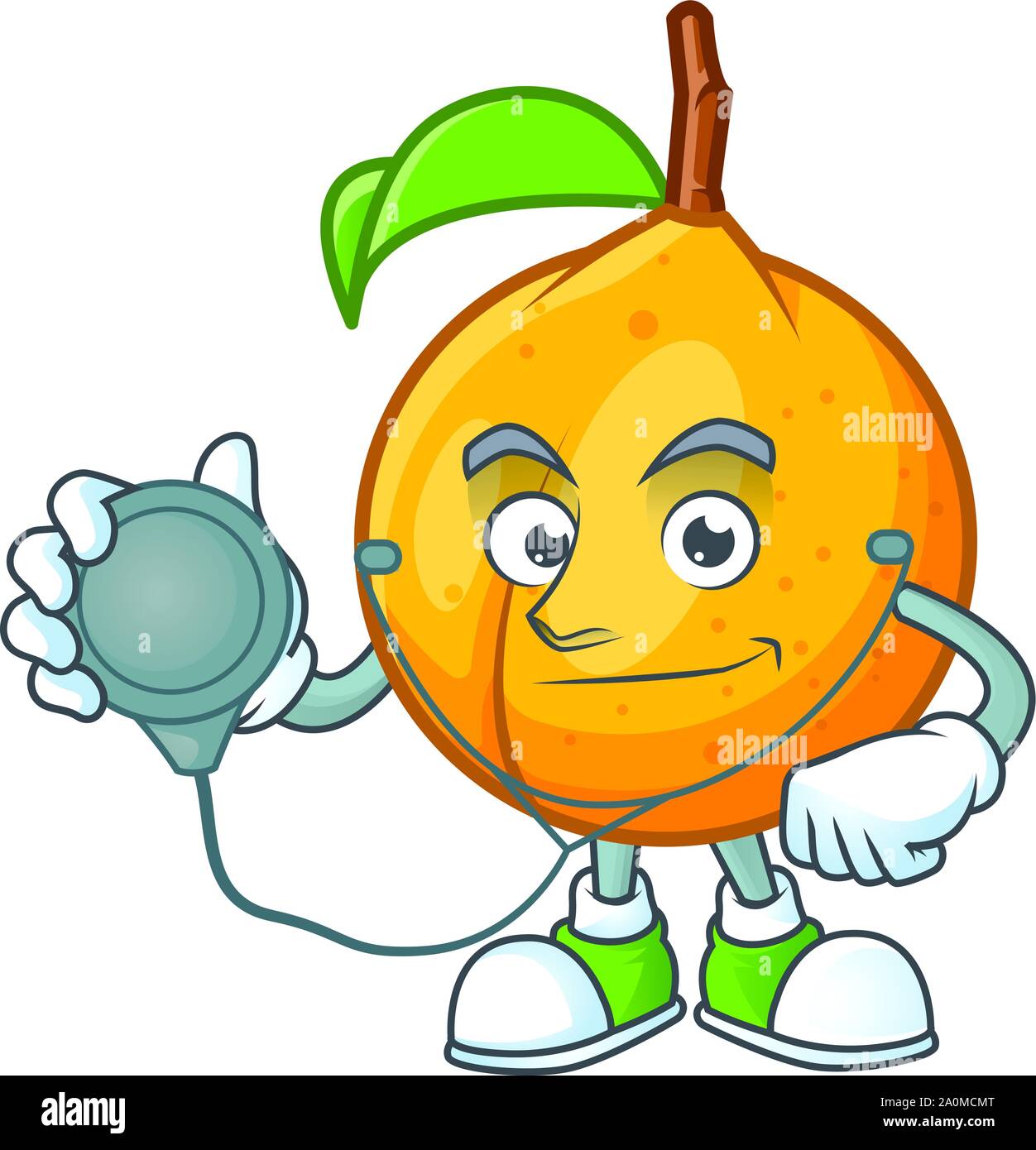 Doctor seeds nutmeg with cartoon character style Stock Vector Image ...