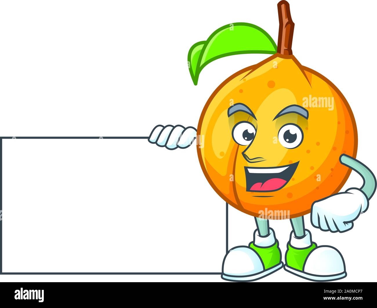 Thumbs up with board seeds nutmeg with cartoon character style Stock ...