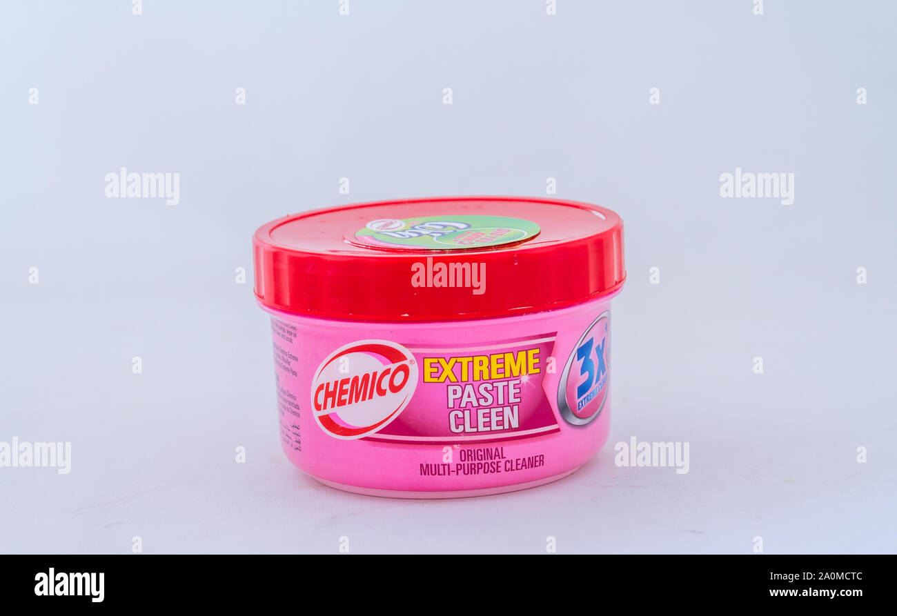 Alberton, South Africa - a tub of Chemico multi-purpose household ...