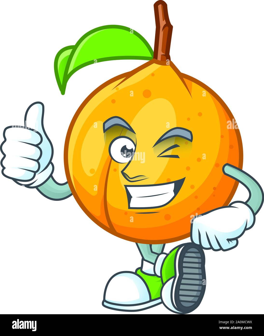 Thumbs up fresh nutmeg cartoon for recipe food Stock Vector Image & Art ...