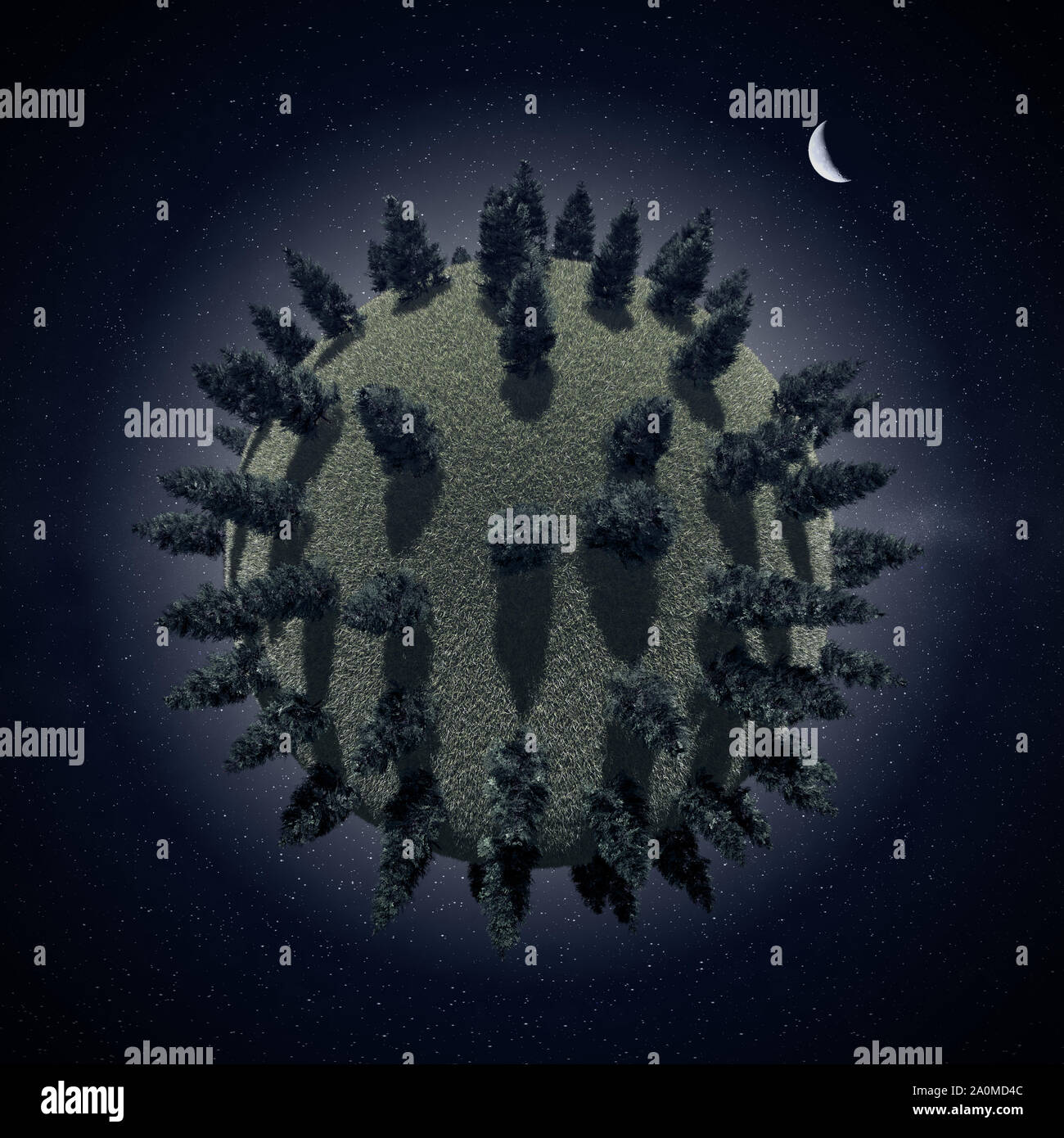 Mini Planet Concept or Earth Concept Stock Photo - Alamy