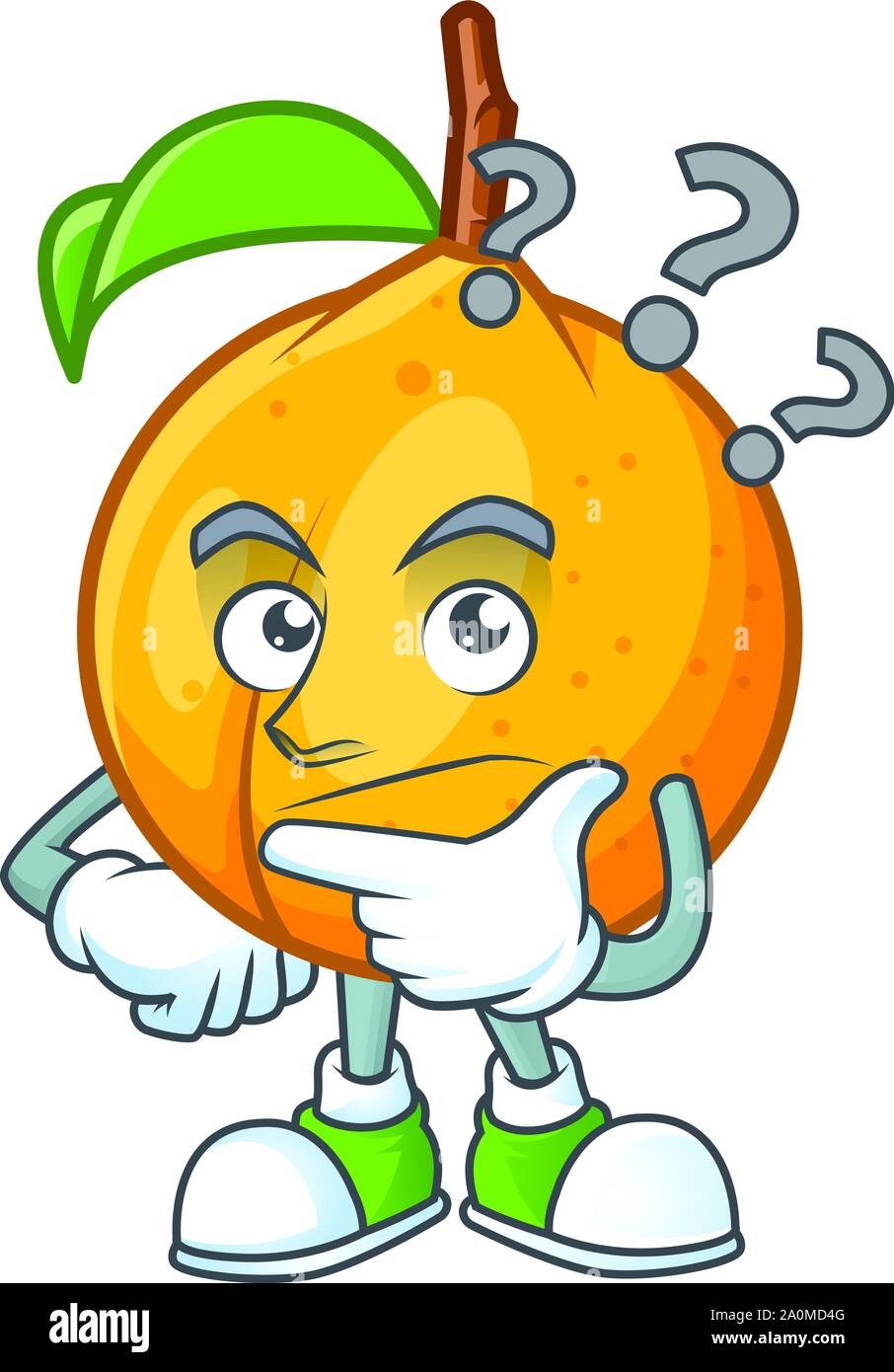 Thinking whole nutmeg character cartoon with mascot Stock Vector Image ...