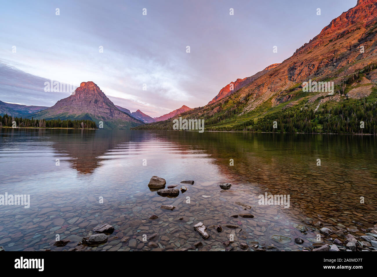 Two medicine lake trail hi-res stock photography and images - Alamy