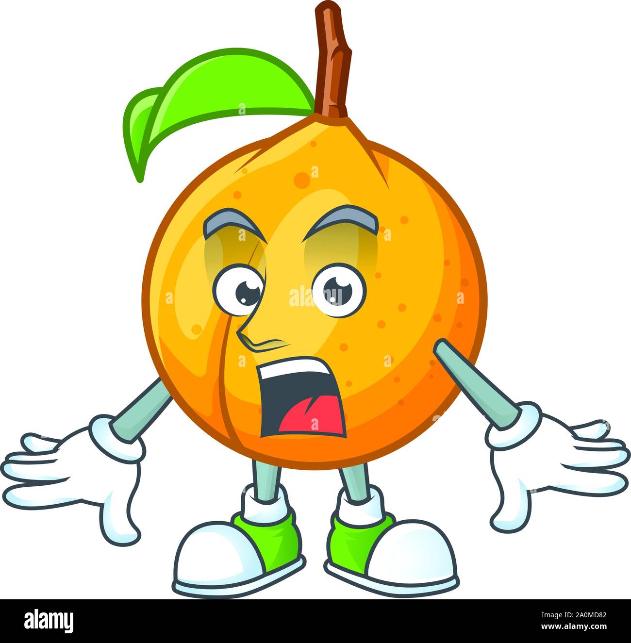 Surprised whole nutmeg character cartoon with mascot Stock Vector Image ...