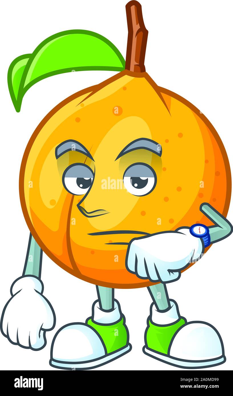 Waiting seeds nutmeg cartoon on white background Stock Vector Image ...