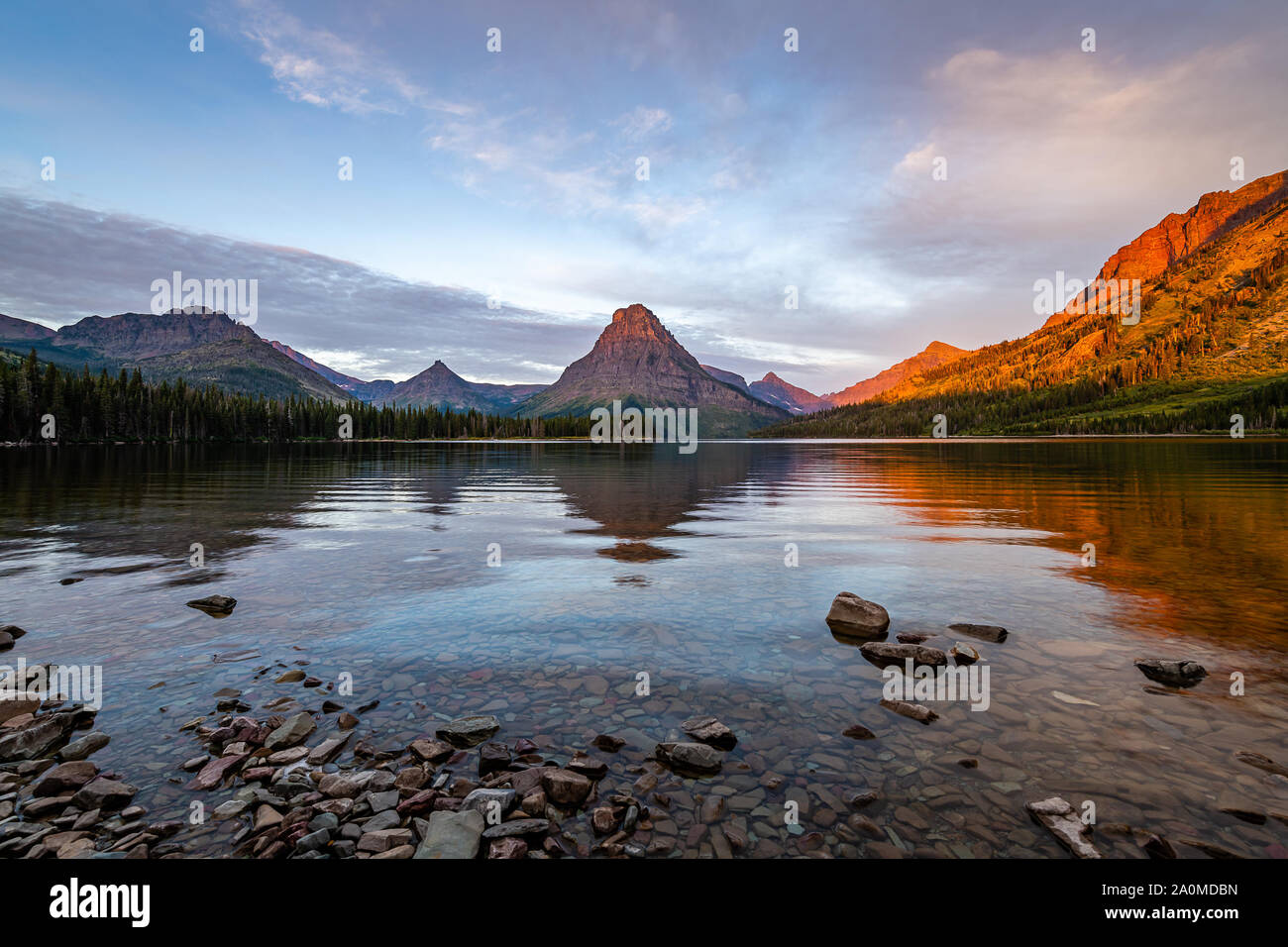Two medicine lake trail hi-res stock photography and images - Alamy