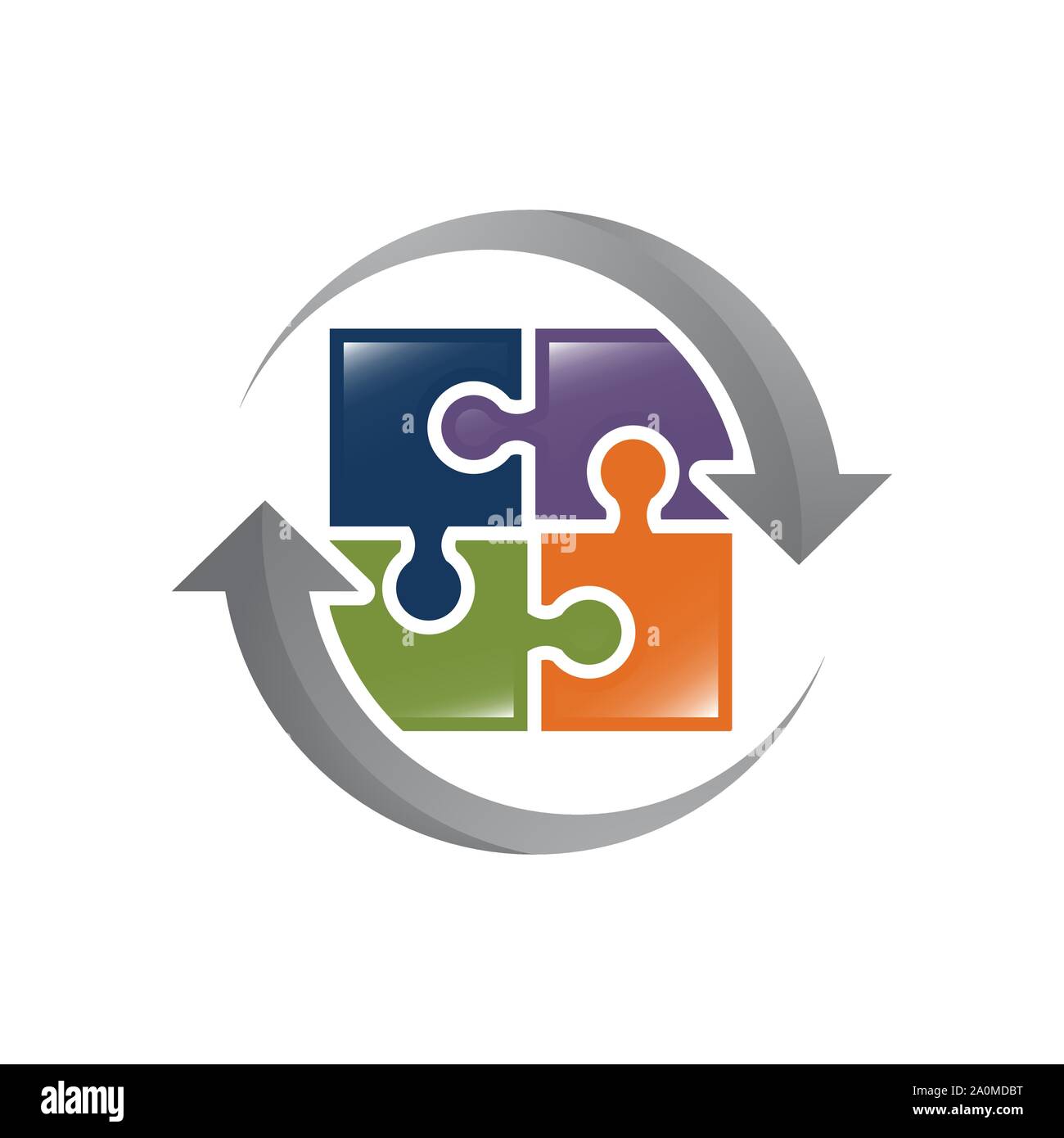 Blue square logo detail Stock Vector Images - Alamy