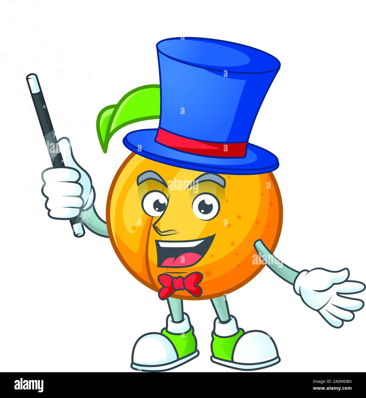 Magician seeds nutmeg cartoon on white background Stock Vector Image ...