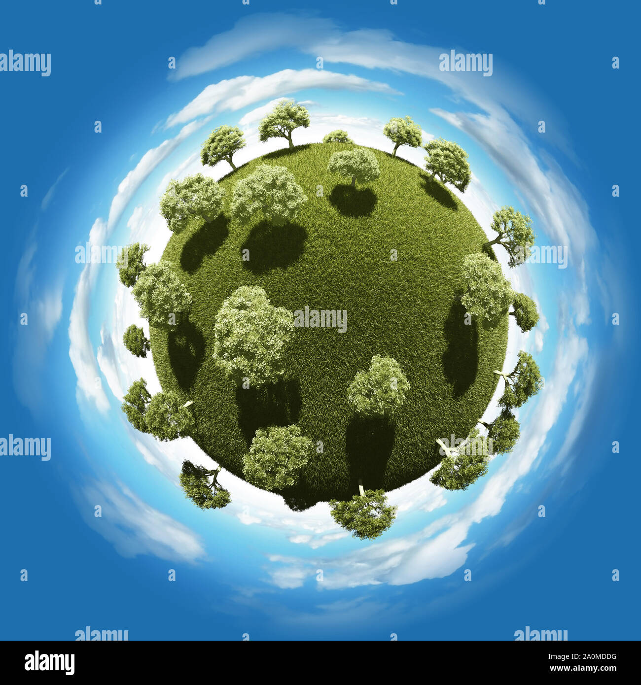 Mini Planet Concept or Earth Concept Stock Photo - Alamy