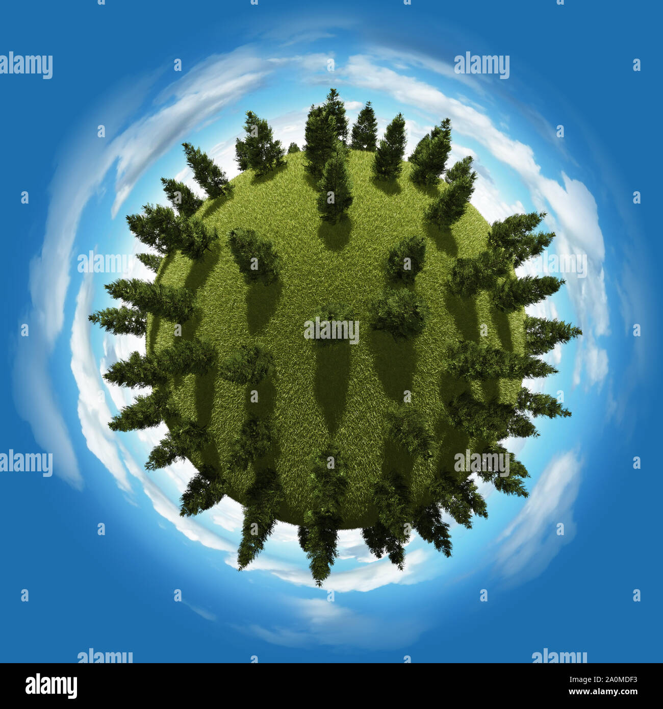 Mini Planet Concept or Earth Concept Stock Photo - Alamy
