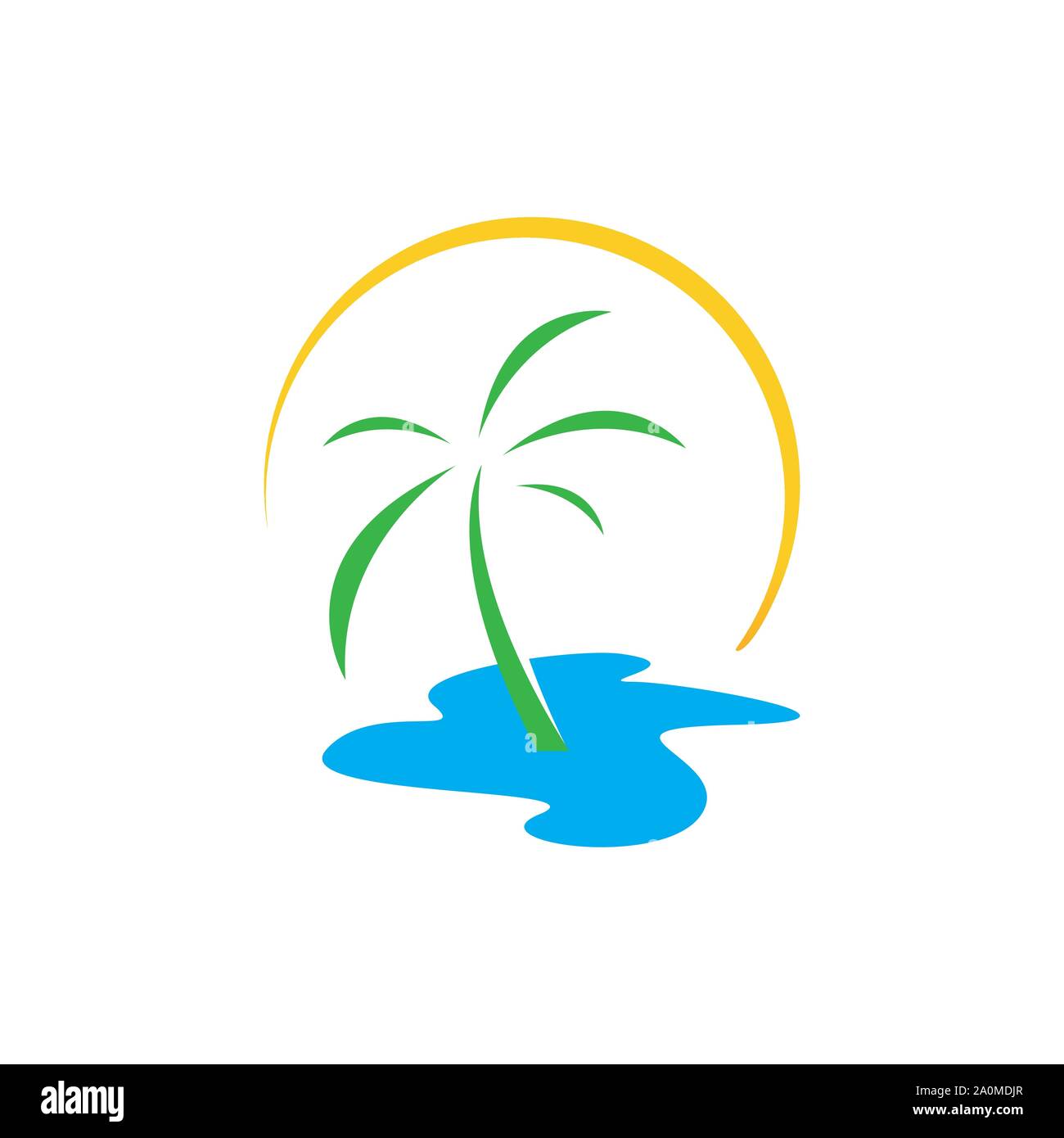 Summer Beach Logo Design