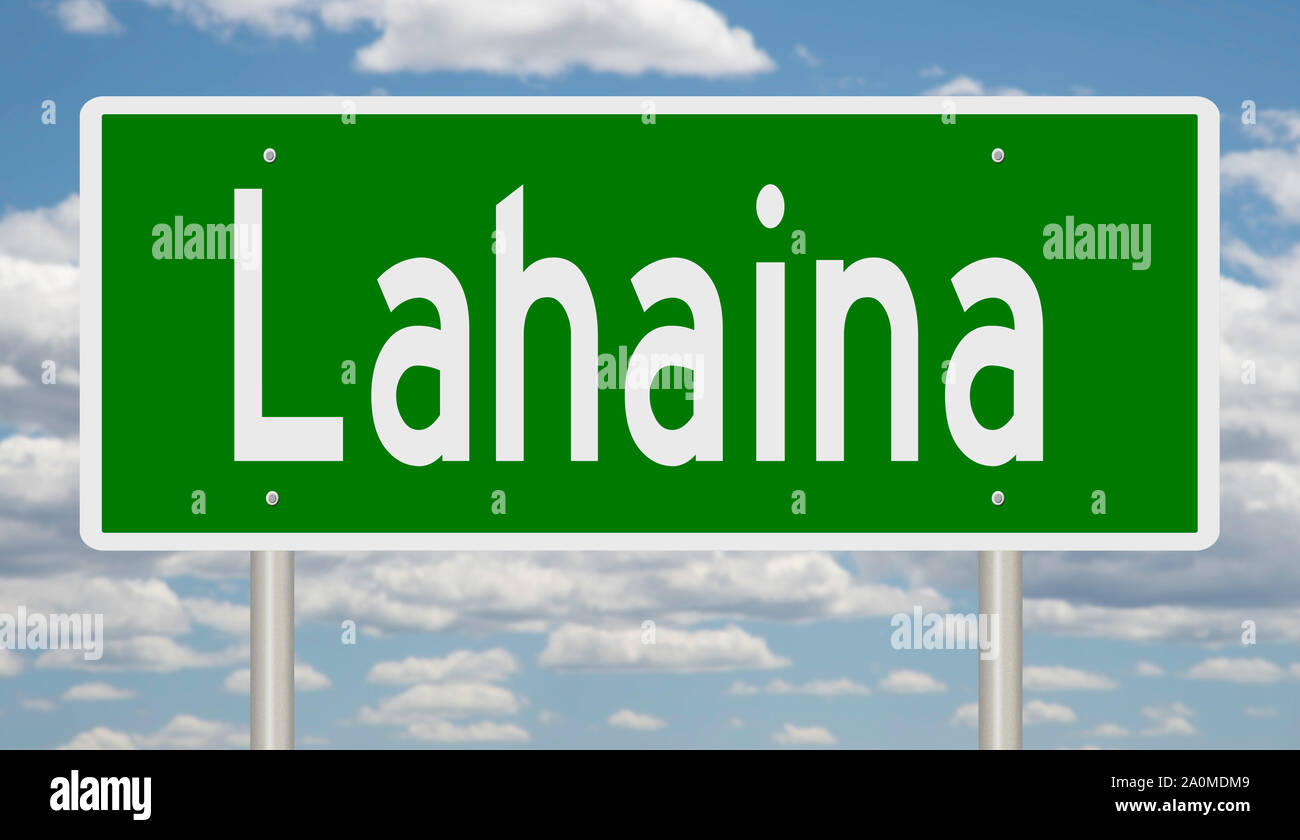 Lahaina hawaii maui sign hi-res stock photography and images - Alamy