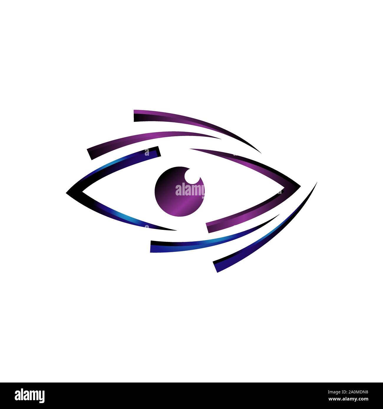Eye vision logotype hi-res stock photography and images - Alamy