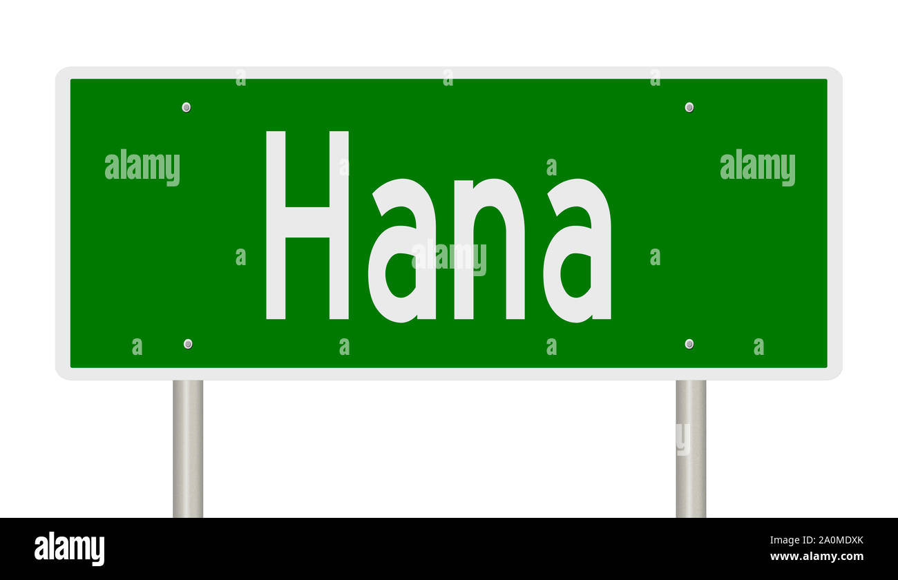 Hana road sign hi-res stock photography and images - Alamy