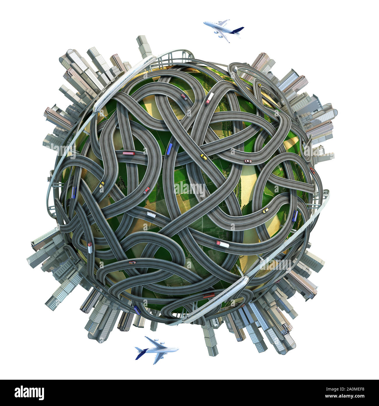 Mini Planet Concept or Earth Concept Stock Photo - Alamy