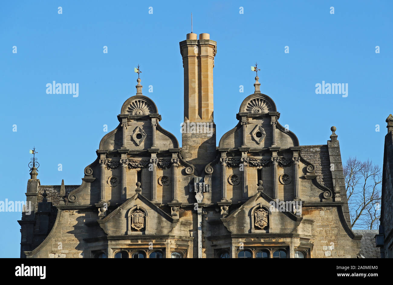 Trinity college Oxford detail of the Jackson building seen from Broad ...