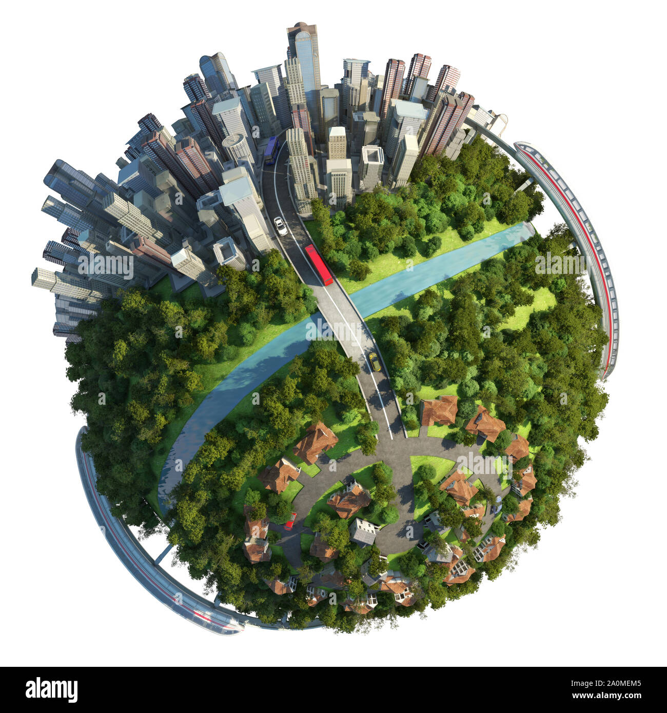 Mini Planet Concept or Earth Concept Stock Photo - Alamy