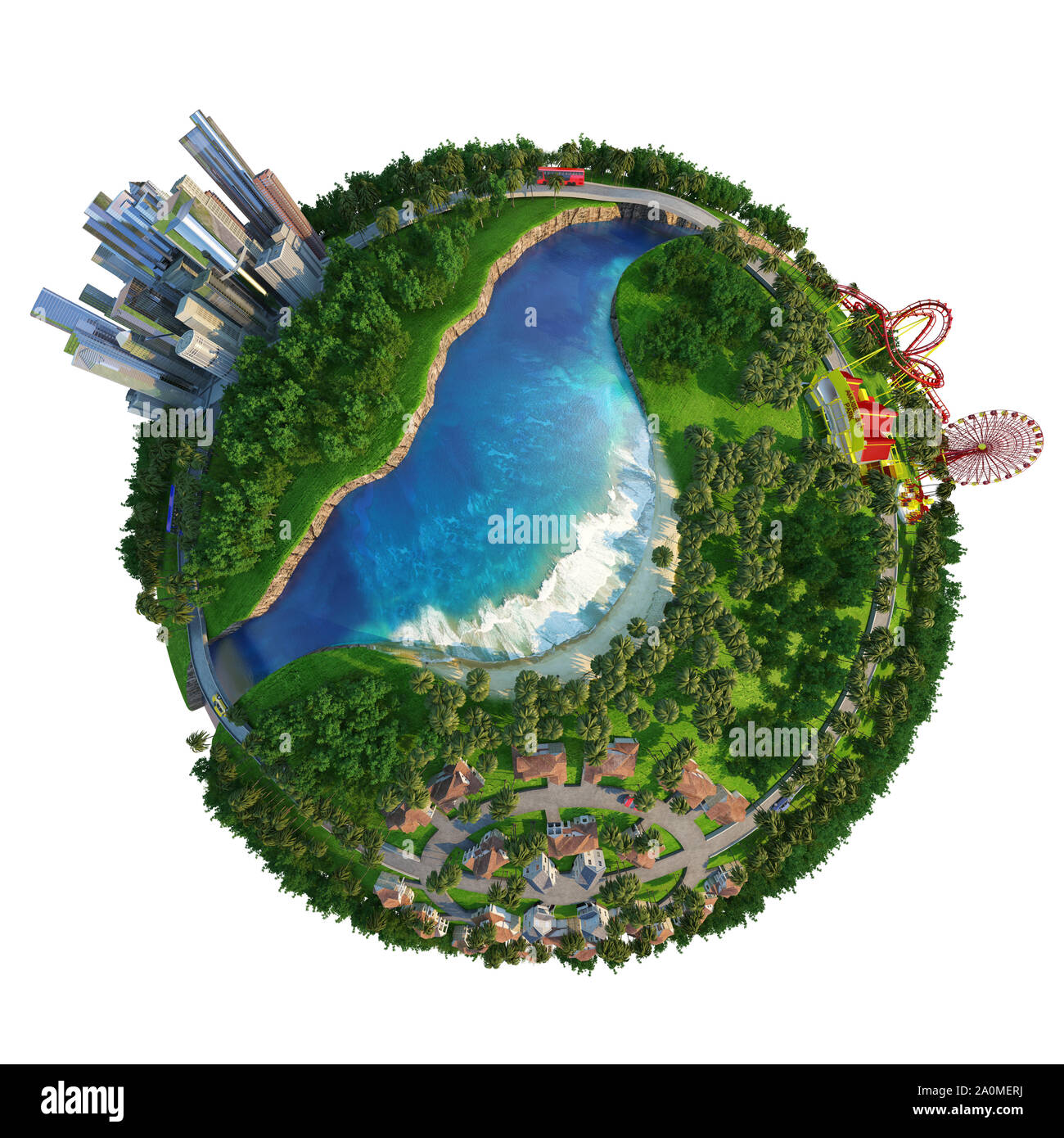 Mini Planet Concept or Earth Concept Stock Photo - Alamy