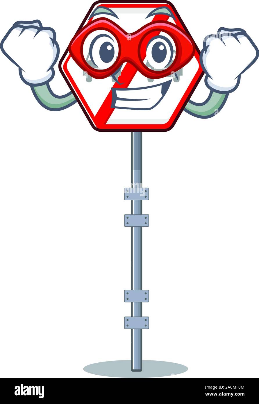 Super hero no overtaking cartoons on the curb Stock Vector Image & Art ...