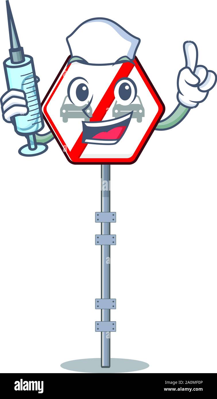 Nurse no overtaking cartoons on the curb Stock Vector Image & Art - Alamy