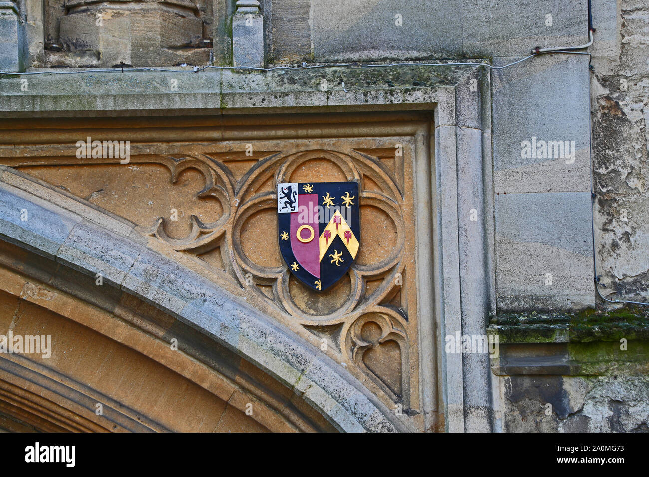 St johns college university oxford england education crest heraldic ...